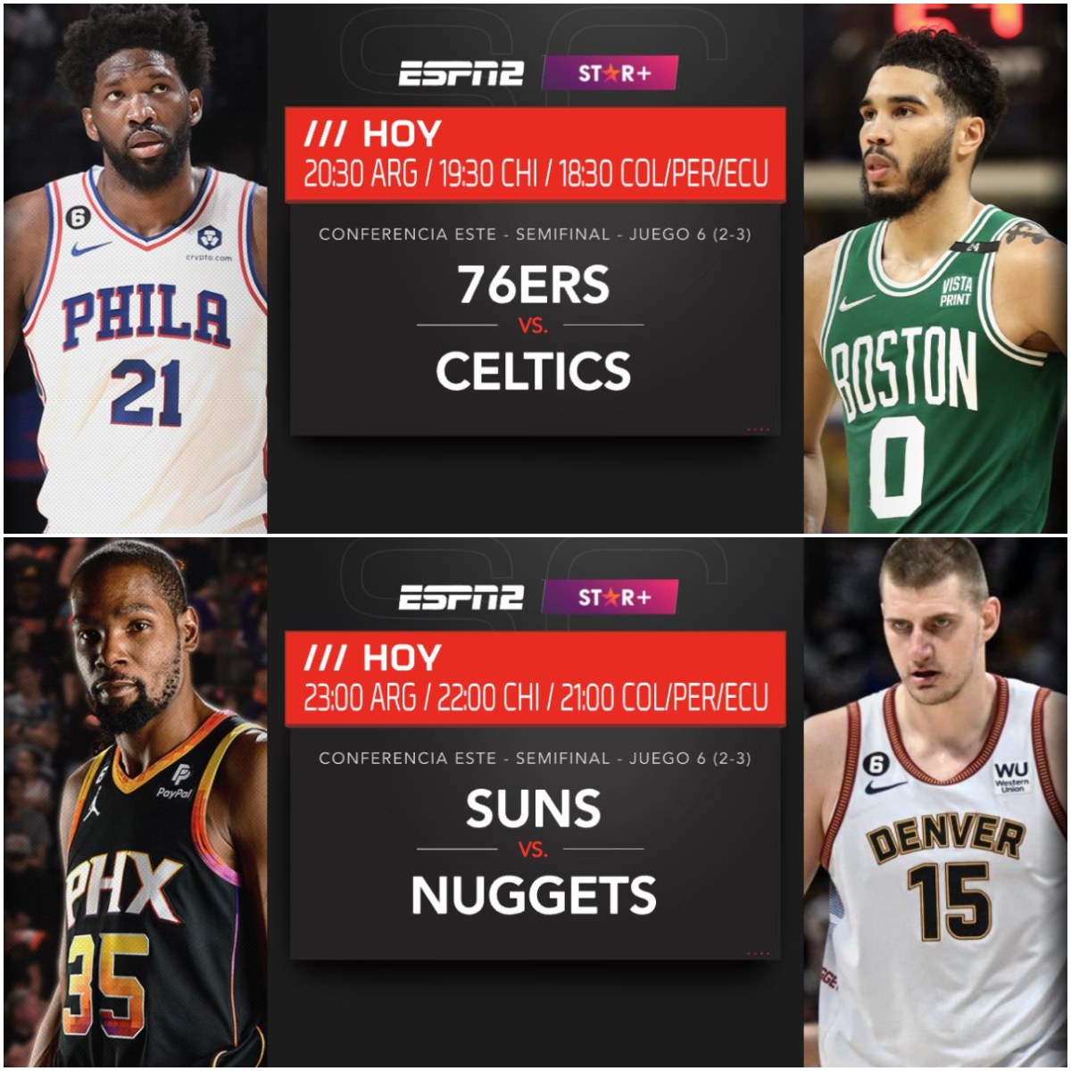 SportsCenter on Twitter: "¡CONTINÚAN LOS PLAYOFFS DE LA #NBAxESPN! 🏀 76ers vs. Celtics ️ http ...