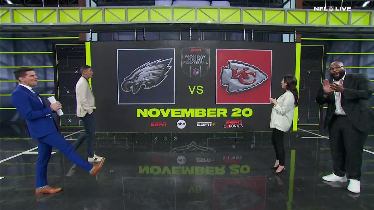 NFL on Twitter: "RT @espn: A SUPER BOWL REMATCH ON MONDAY NIGHT FOOTBALL 🔥 EAGLES-CHIEFS | Nov ...