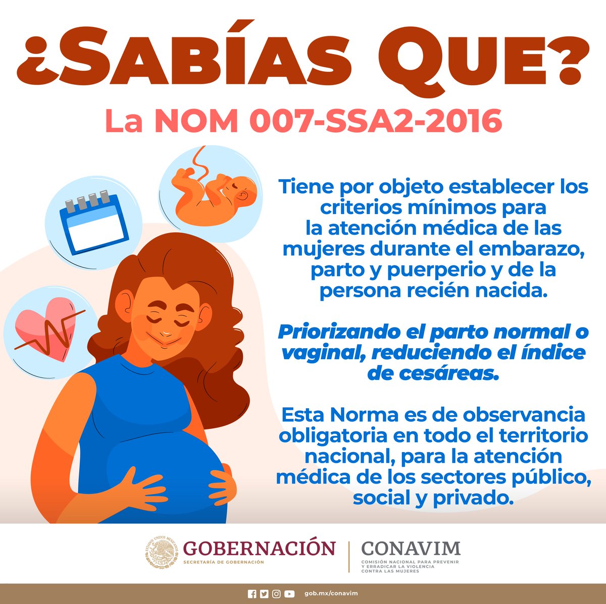 CONAVIM_MX on Twitter: "La atención a las mujeres durante el embarazo, parto y puerperio y a la ...
