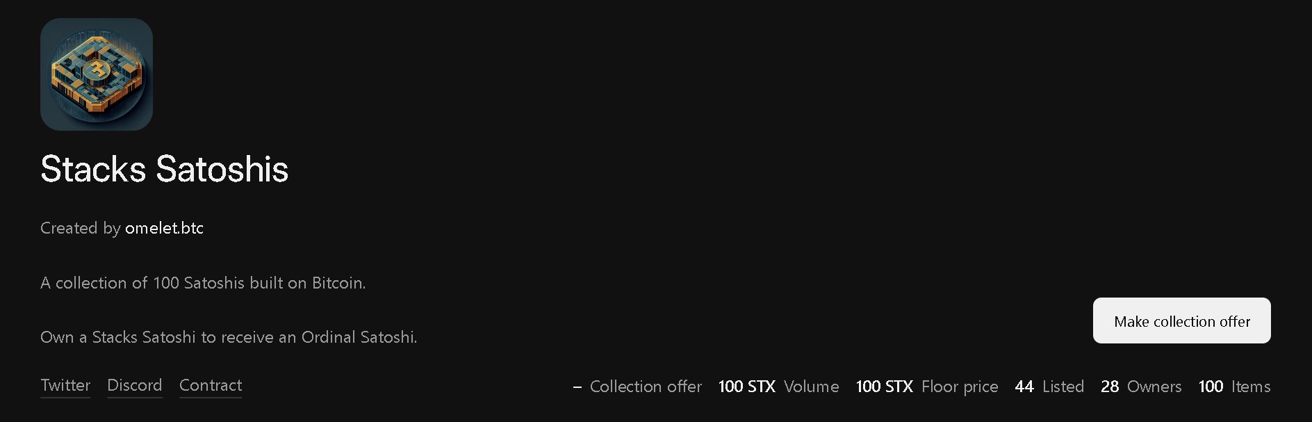 Ordinal Satoshis on Twitter: "Now's the time to grab a #Stacks Satoshi. With #Bitcoin fees so ...