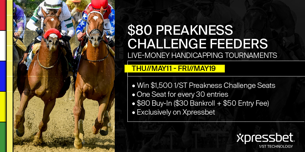 Xpressbet on Twitter: "🏆 TODAY: $80 Preakness Stakes Challenge Feeder 💸 Win MAY20 $1,500 ...