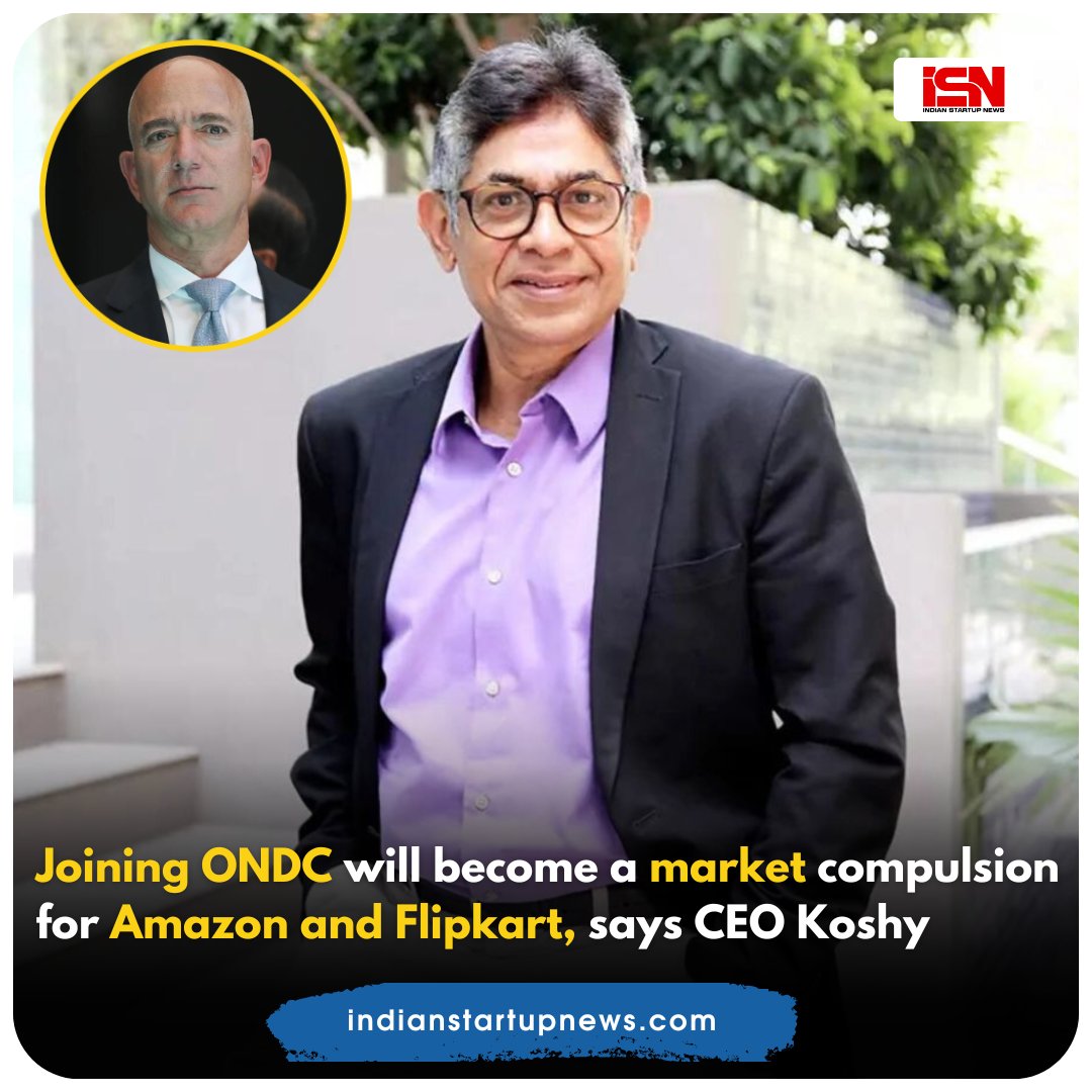 Indian Startup News on Twitter: "Open Network for Digital Commerce (ONDC) CEO T Koshy said it ...