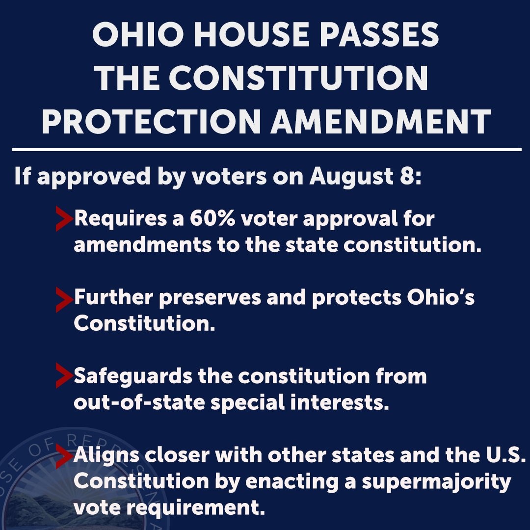 Ohio House Gop On Twitter On Wednesday The Ohio House Passed Sjr2 To
