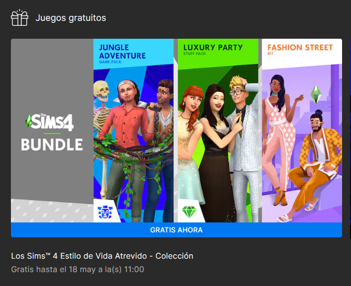 Descuentos Rata 🐀 on Twitter: "🎮 Los Sims 4 Estilo de vida atrevido - Colección está gratis en ...