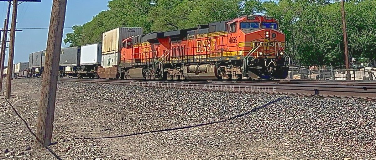 Southwest Railroad Photography on Twitter: "BNSF 4659 (C44-9W) leads the YABQ-1021 into BNSF ABQ ...