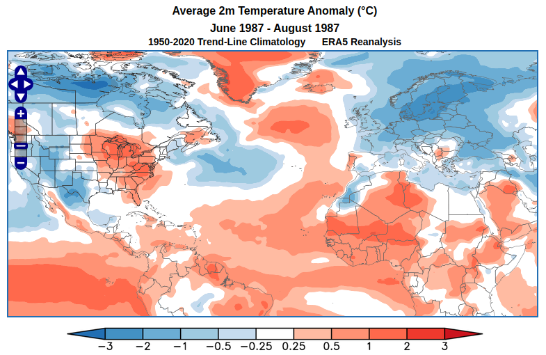 World Climate Service on Twitter: "June-August temperature patterns in ...