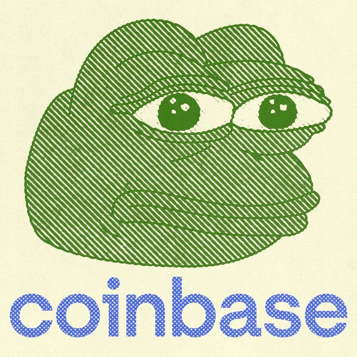 FRANK ACHON on Twitter: "New Coinbase Logo $PEPE #Coinbase 10 editions / 1 tezos https://objkt ...