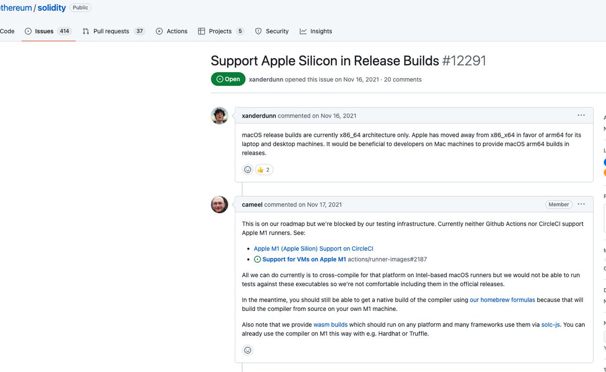 lidang 立党 on Twitter: "很多基础的设施不支持Apple Silicon，都是因为Github Action还不支持Apple Silicon。 怎么说呢，花点钱雇个人，用 ...
