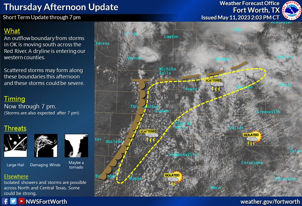 Nws Fort Worth On Twitter Update Through 7 Pm Strong And Severe Storms