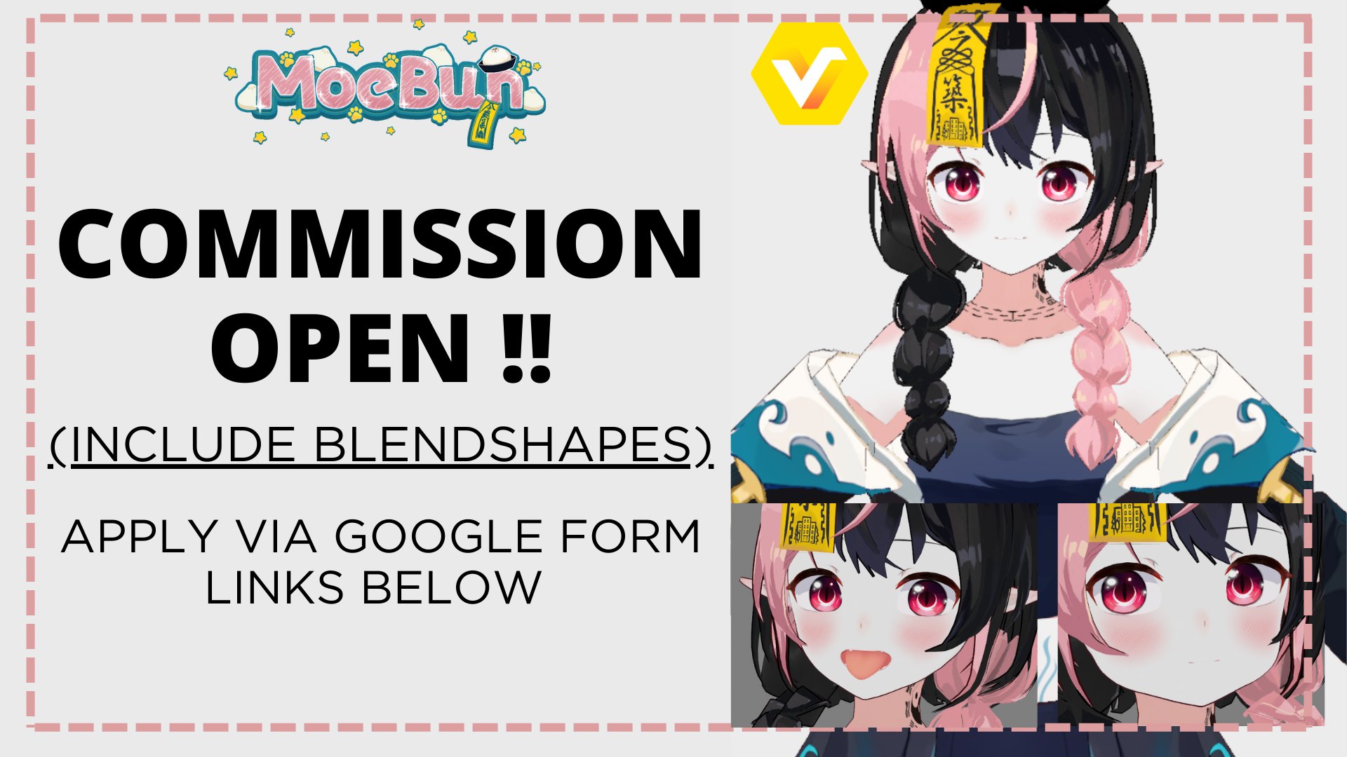 💛Moe Bun🖤Commission OPEN!⚰️ CNZombie Vtuber on Twitter: "💛🖤SKATS! My #VRoid commission is open ...