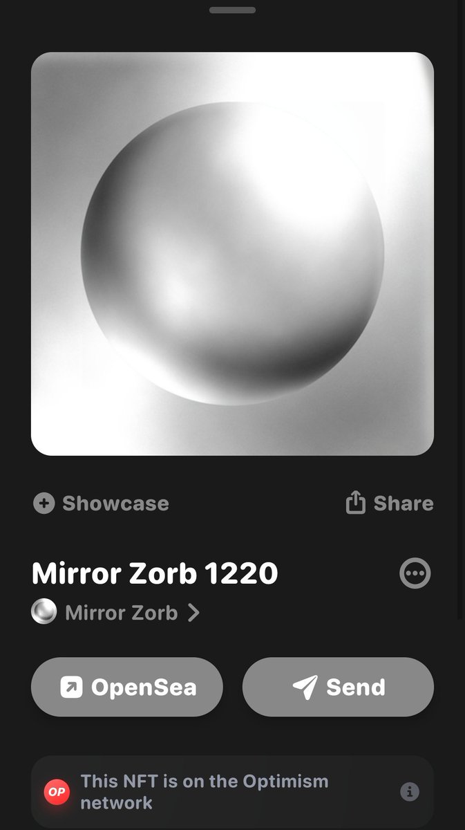 ⚡techryper 🧭🛡️🛸 on Twitter: "Mirror zorb NFT 🎉 önümüzdeki 7 boyunca mint edilebilir. Optimism ...