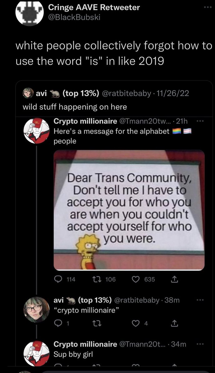 avi 🐀🔆 on Twitter: "when someone randomly accused me of using AAVE out of nowhere"