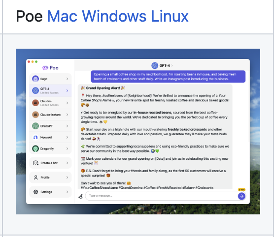 Geek on Twitter: "Claude YYDS! 顺便推荐一下POE for Pake https://github.com/tw93/Pake"