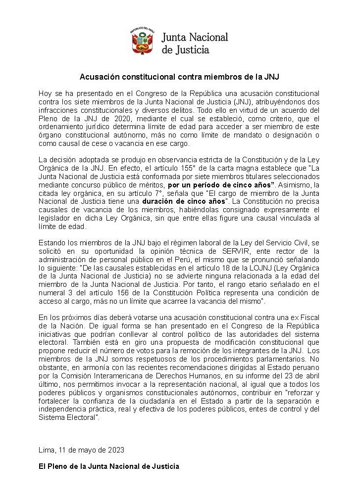 Junta Nacional de Justicia on Twitter: Junta Nacional de Justicia on Twitter: