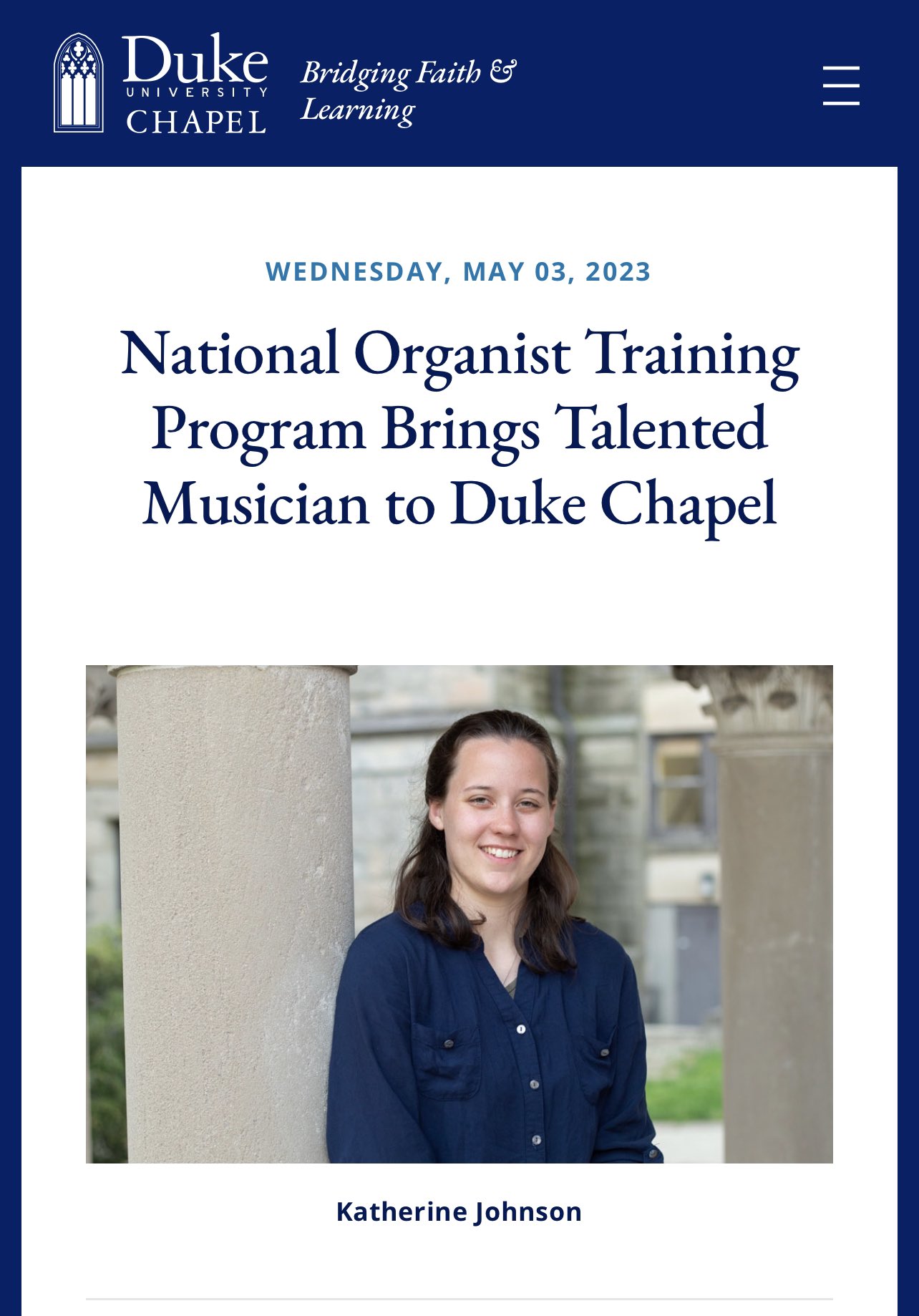 Katherine Johnson Education