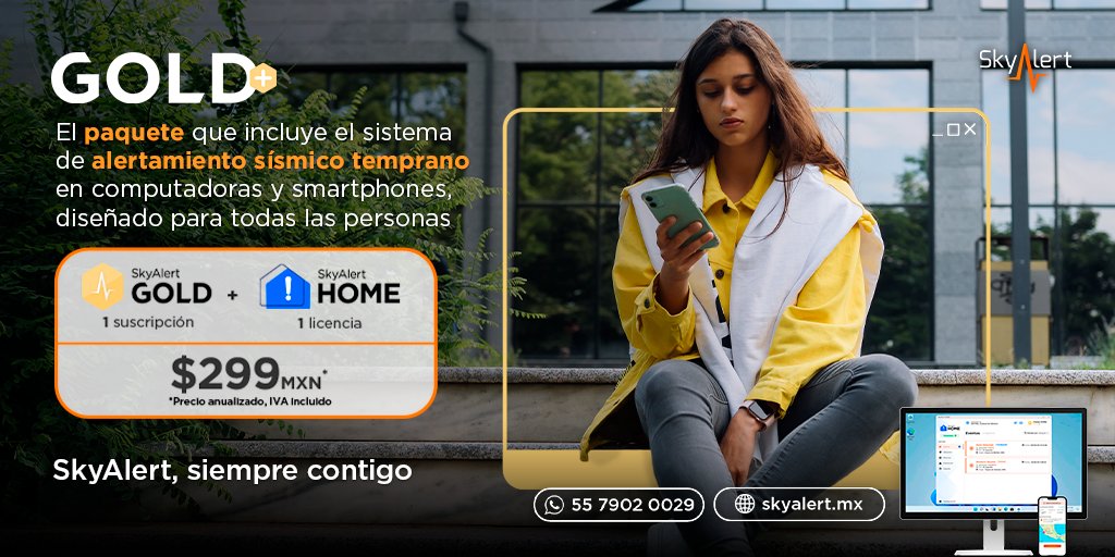 SkyAlert on Twitter: "Conoce el paquete #GOLD+, que incluye una licencia #SkyAlertHOME (el ...