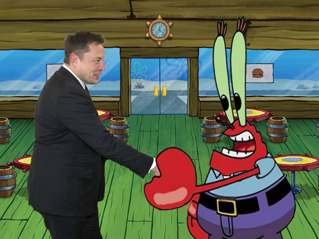 Mr Krabs Owner Of The Krusty Krab On Twitter Id Like To Thank Elon
