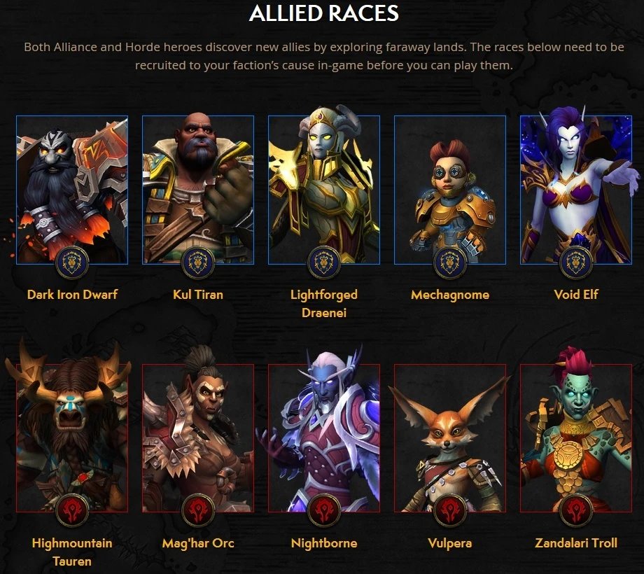 Allied races in 10.1.5 - General Discussion - World of Warcraft Forums