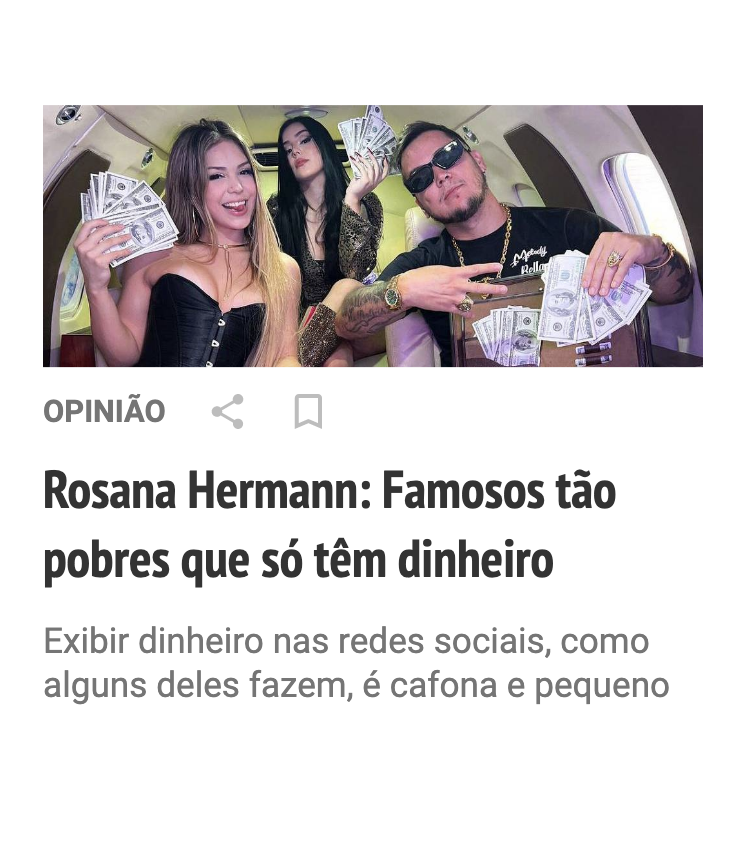 Rosana Hermann on Twitter: "Tô na home do F5 da Folha e entre as 5 mais lidas. obrigada, gente.