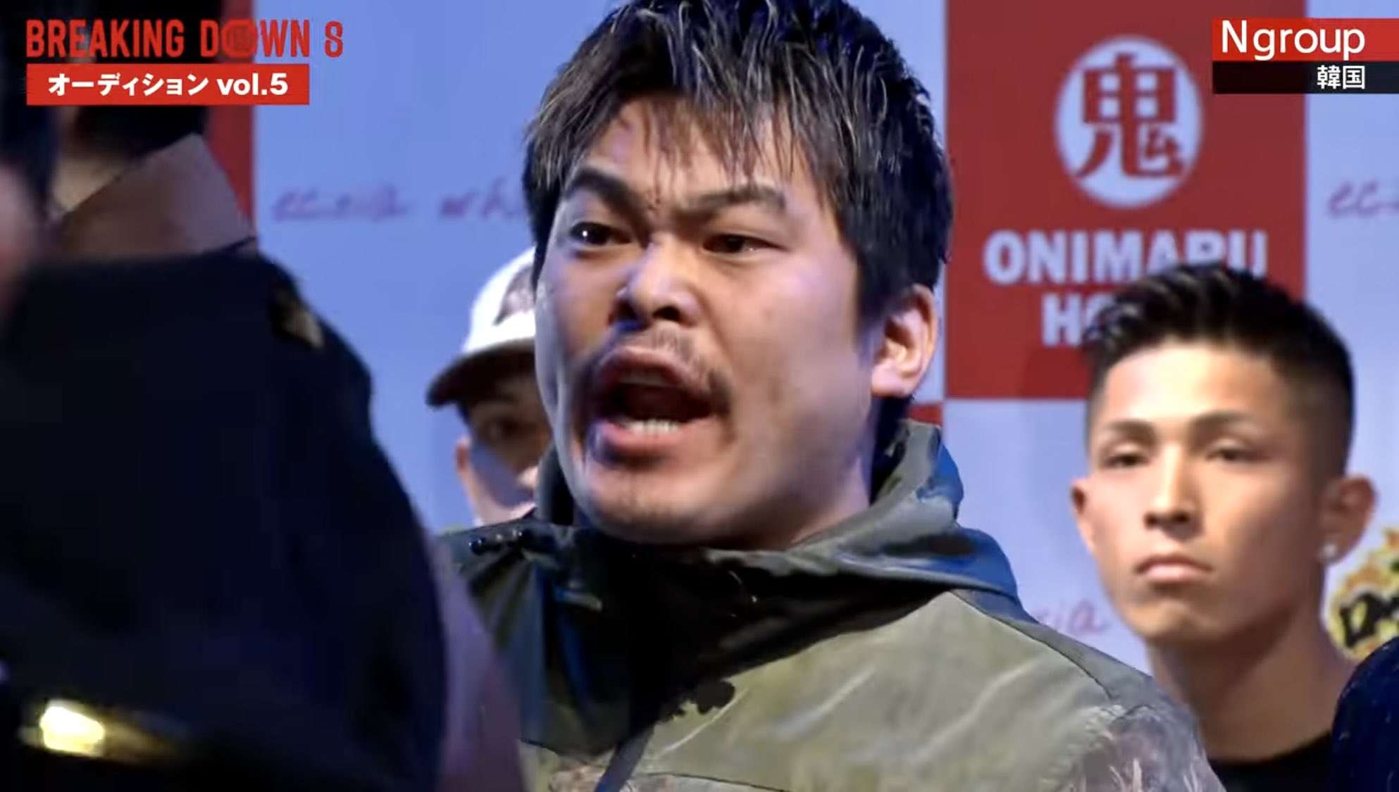 assy on Twitter: "（あらすじ）BreakingDown8のオーディションvol.5 が公開された！初の日韓戦が開幕！乱闘する両国のBD選手達！吠えるてるくん！怒るノッコン ...