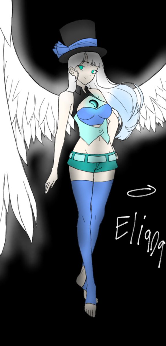 Elvern 🌲forestelfvtuber🌲 On Twitter Here Is The Angel Oc That My