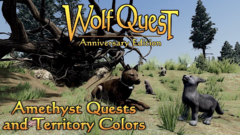 WolfQuestGame on Twitter: "Raise your pups on Amethyst Mountain and customize the territory hex ...