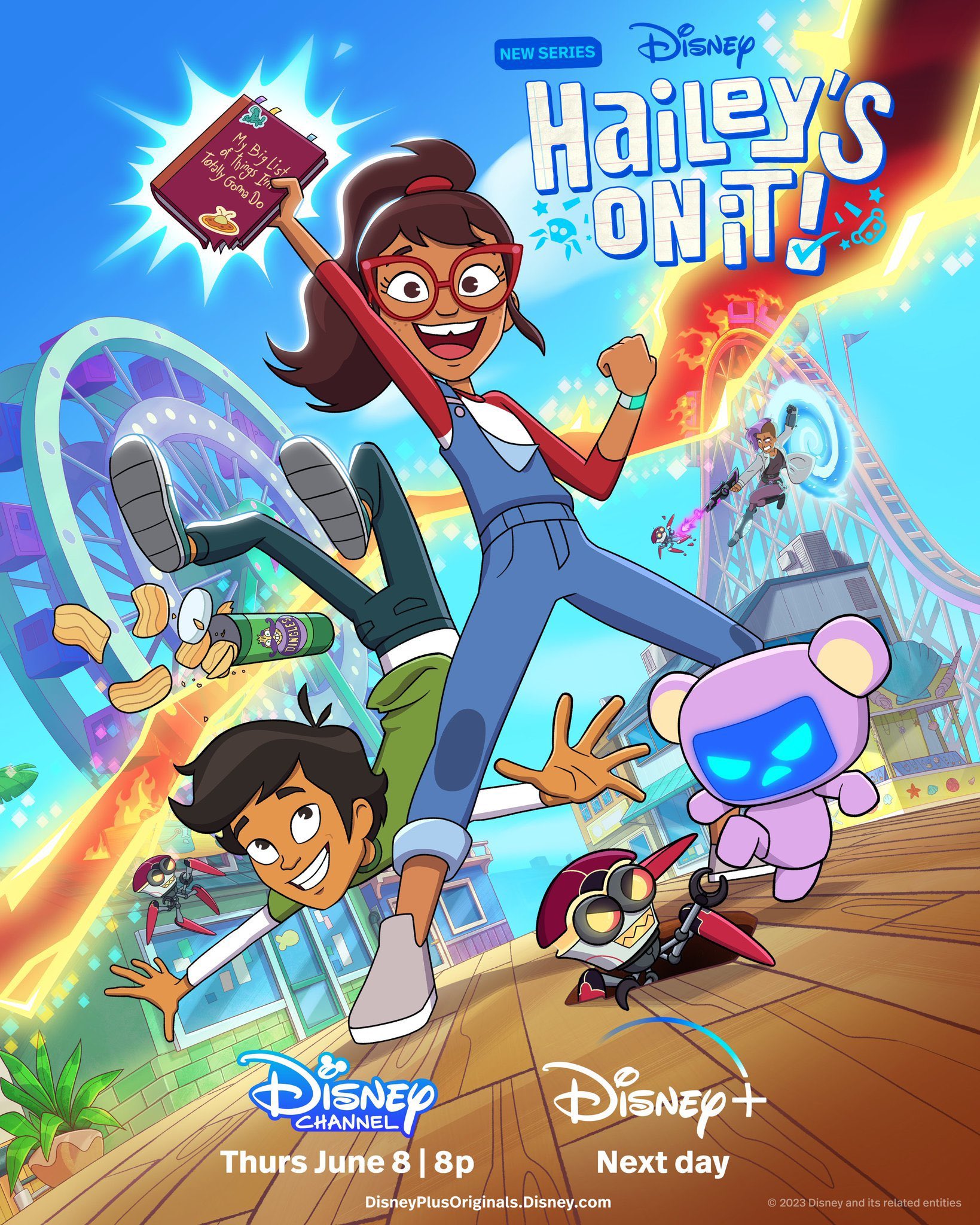 ToonHive on Twitter: "Official poster for Disney’s ‘HAILEY ON IT’. The brand new series will ...