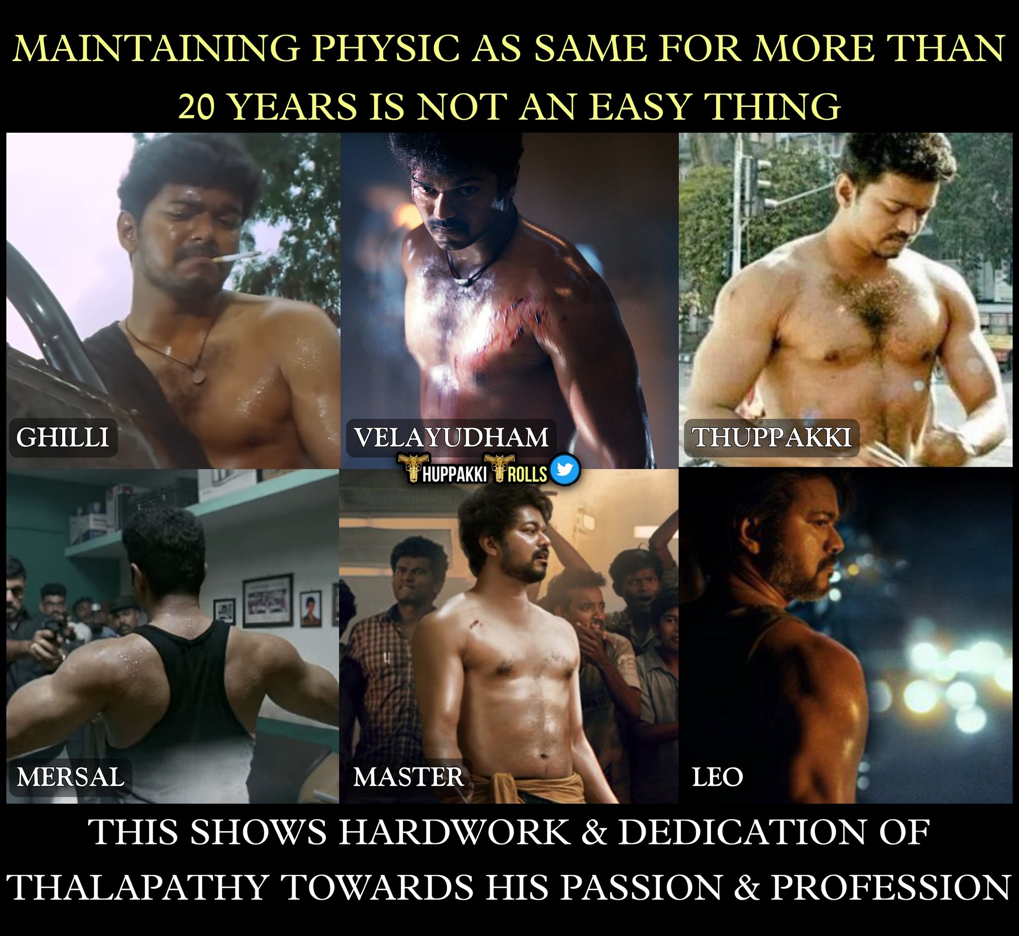 Thuppaki Vijay Bodybuilding