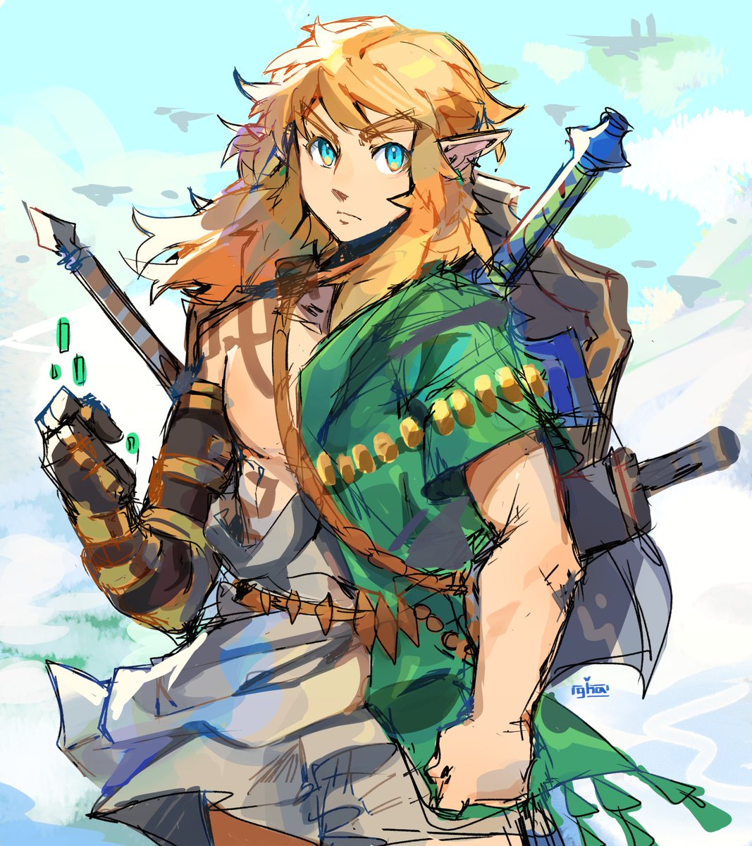 リンク(ゼルダの伝説) 「zelda time」|grayのイラスト