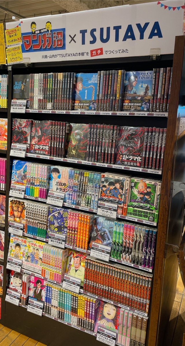 TSUTAYAあべの橋店 on Twitter: "【BOOK情報】 \TSUTAYAの本棚をガチで作りました／ 本日5/12(金)より1か月間 #川島・#山内が考えた「#マンガ沼」の 本棚が ...