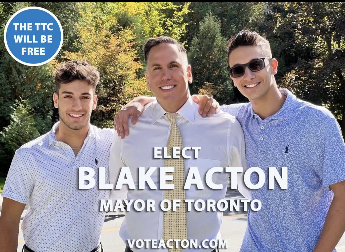 Blake J Acton running for Mayor of Toronto on Twitter: "I’m cautioning all the citizens of ...