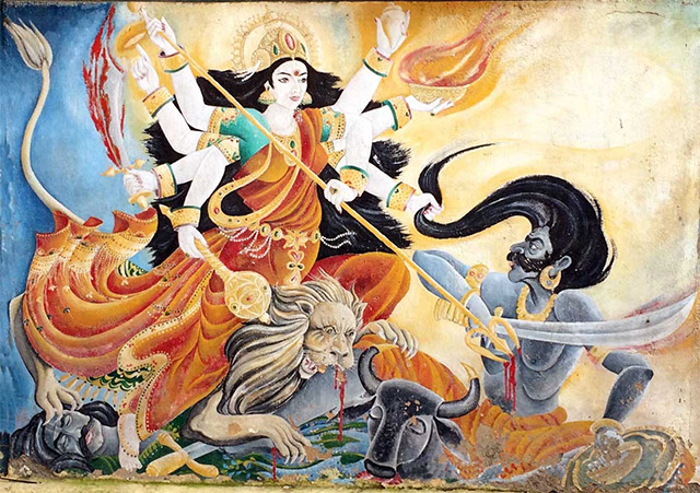 Someone asked In Ma Durga's story in vimanika comics, she is shown to ...