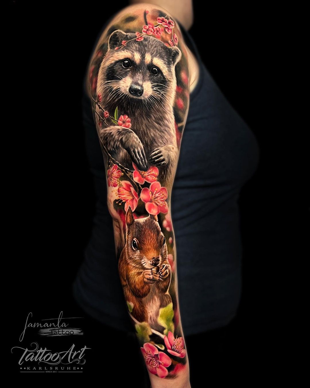 Leopard Sleeve Tattoos