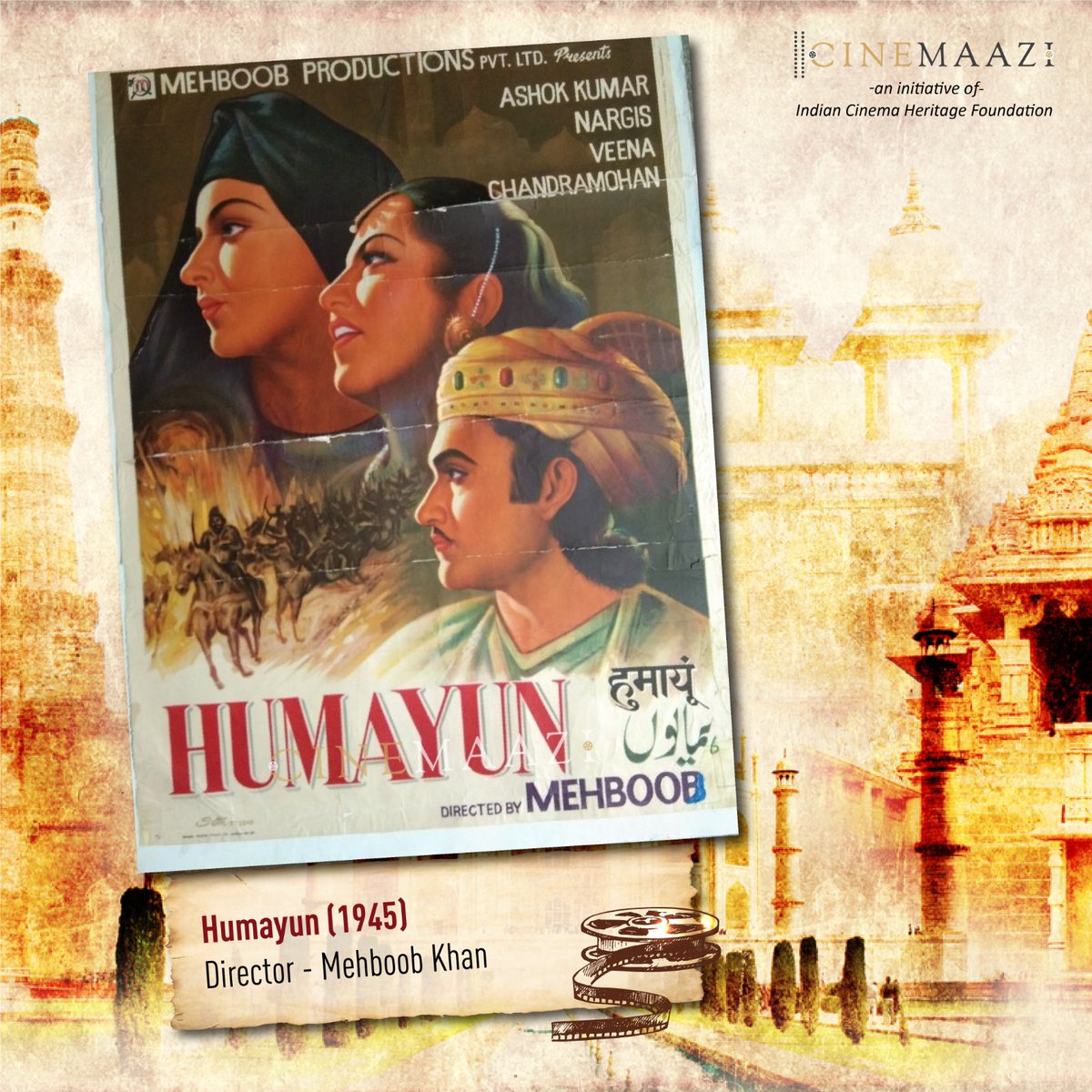 Cinemaazi on Twitter: "Mehboob Khan made a film based on the life of Badshah Naseeruddin Humayun ...