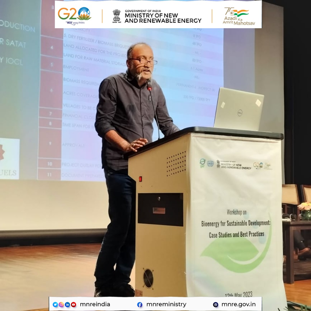 Ministry of New and Renewable Energy (MNRE) on Twitter: "During the Workshop on "Bioenergy for ...
