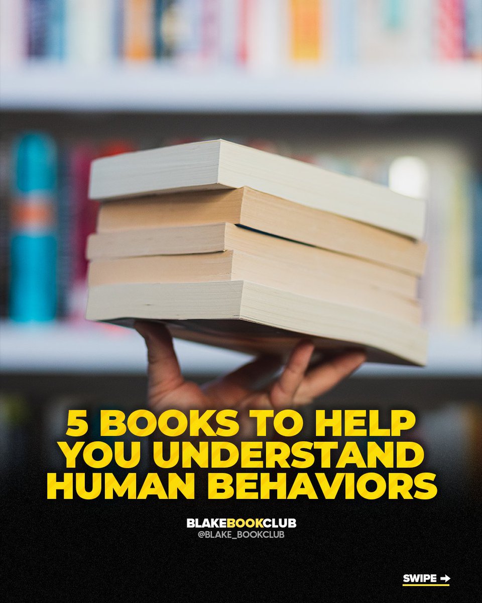 5 Books To Help You Understand Human Behaviors - Thread from Blake Book ...