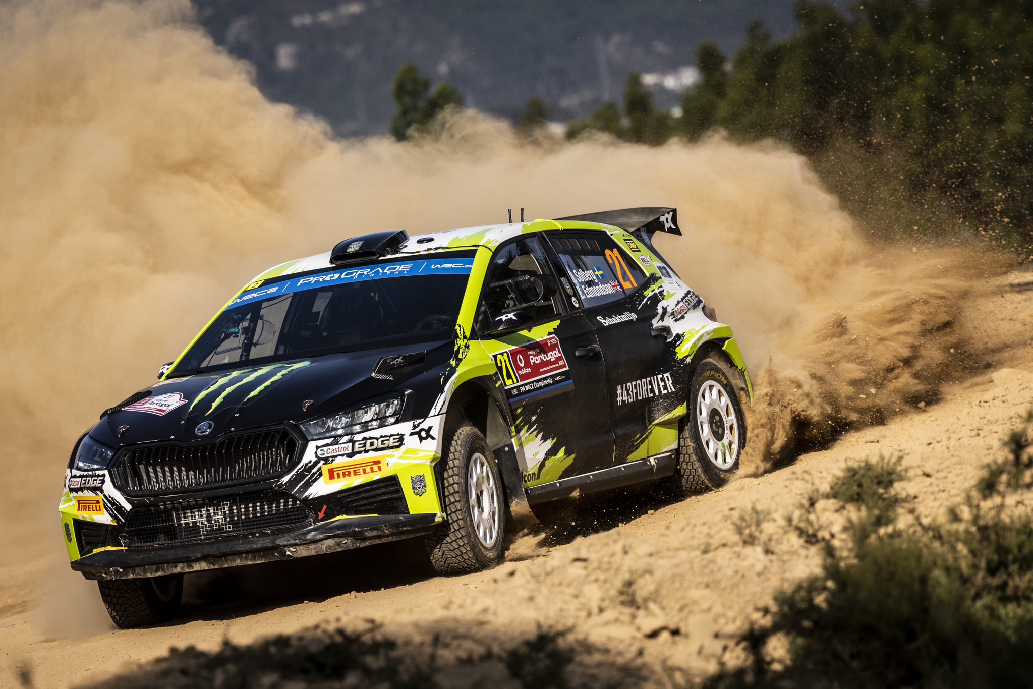 Monster Energy Rally Car Wallpaper