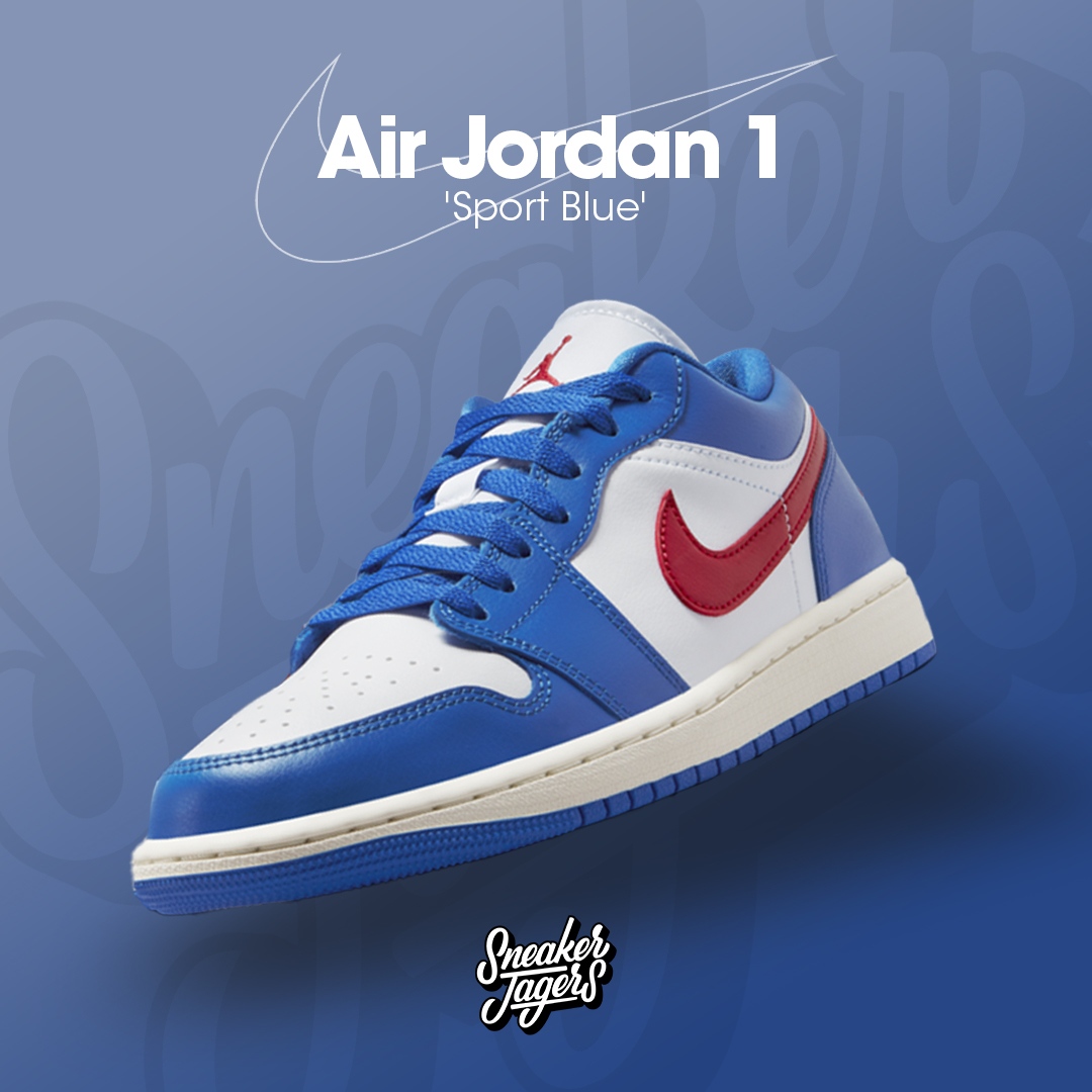JustFreshKicks on Twitter: "Ad: Wmns Air Jordan 1 Low 'Sport Blue' FNL:https://bit.ly/3LXA6tN JD ...