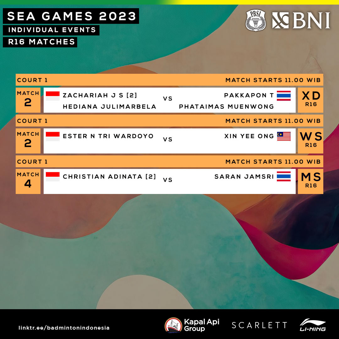 Badminton Indonesia On Twitter Sea Games Nomor Perorangan Berlanjut