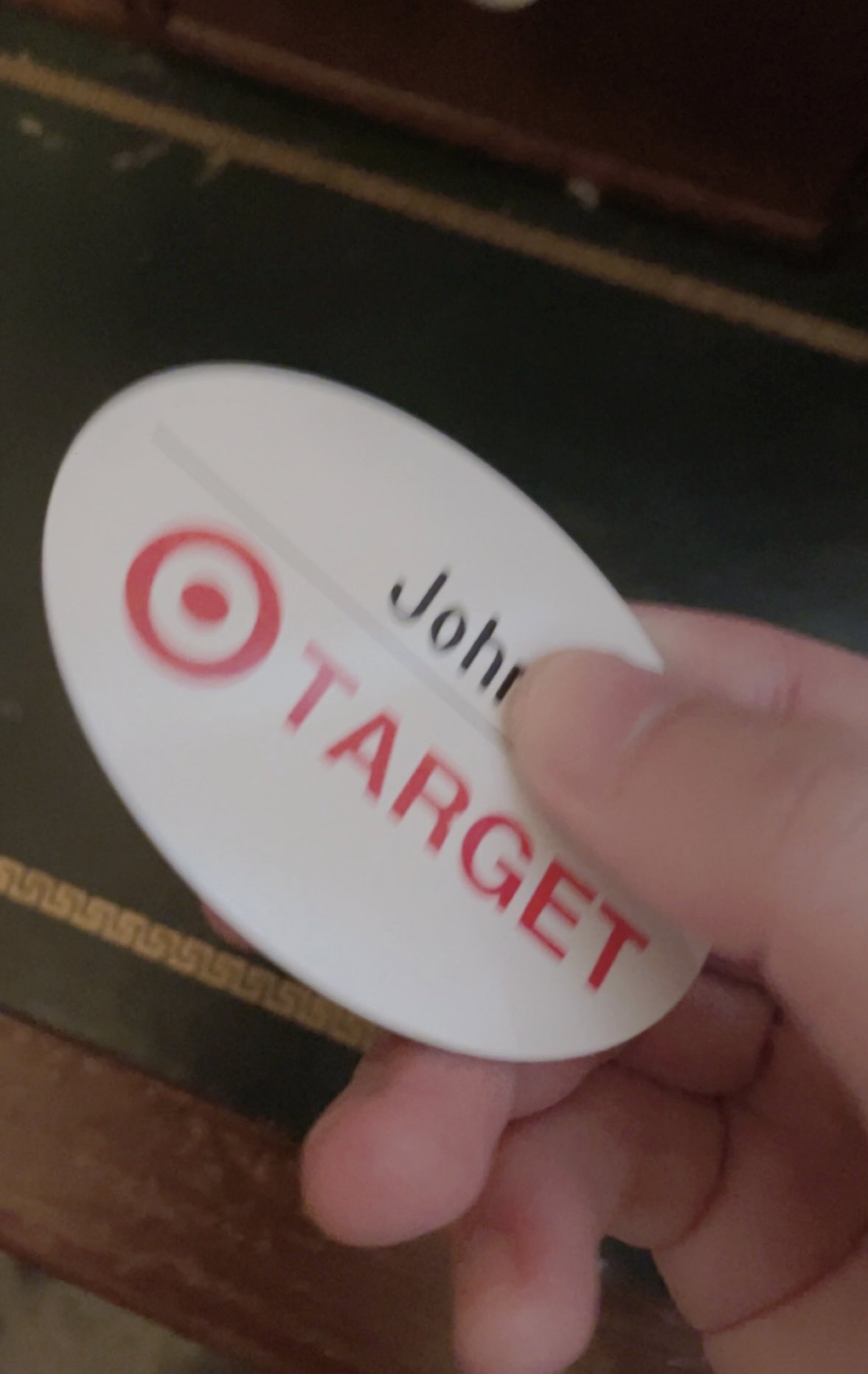 Target Employee Name Tag