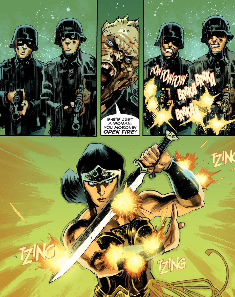 Ashley Talks Comics! on Twitter: "Wonder Woman beating up some nazis to brighten your day"
