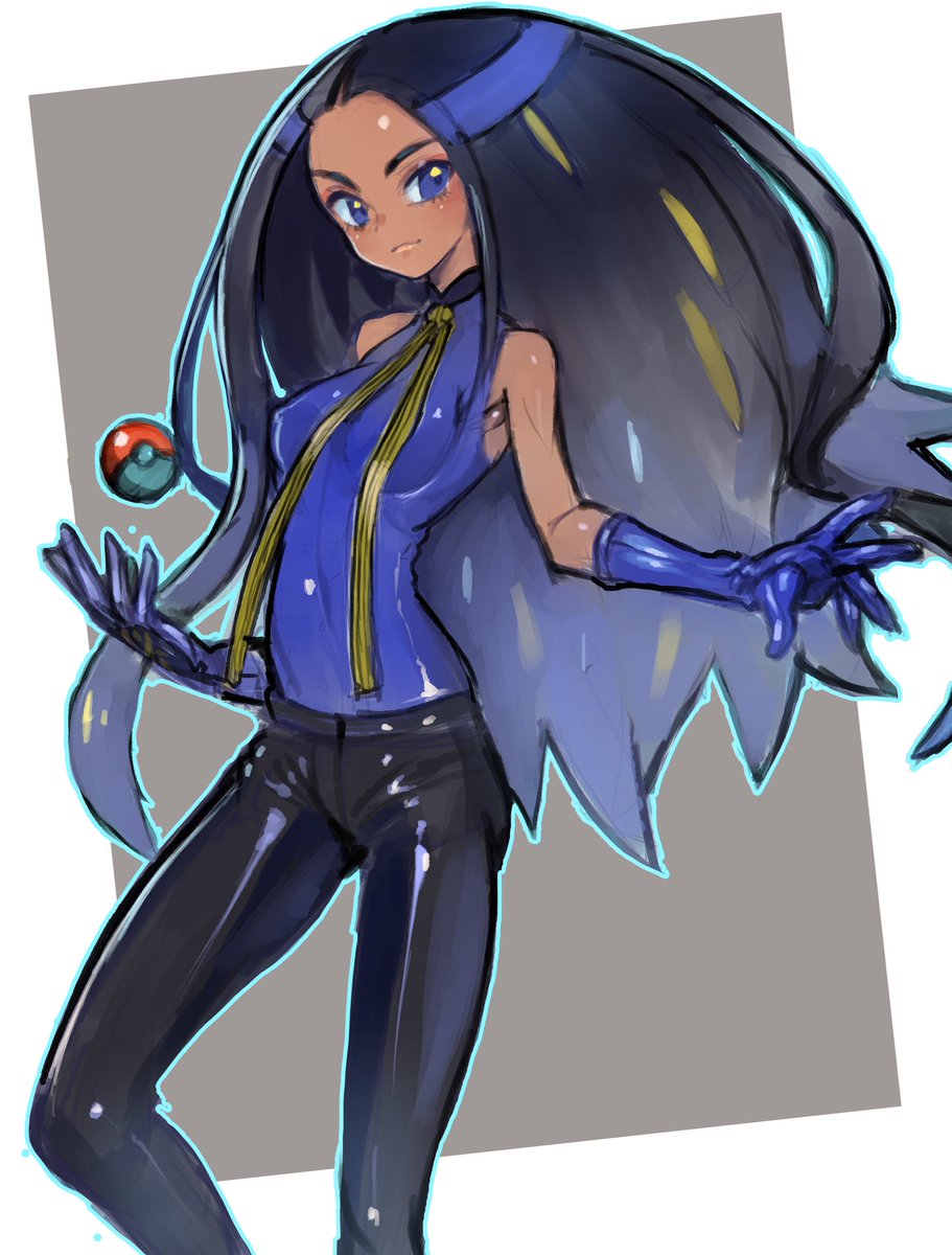 「オモダカさんのインナーっていいよね。」|だくす太@skeb（OC only.）のイラスト