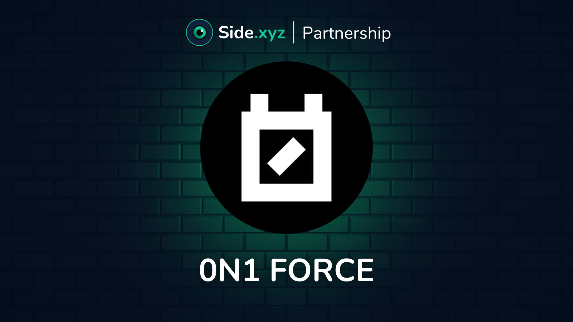 Side.xyz 🧱 on Twitter: "0n1 Force 🤝 https://t.co/a5rgaqz4ba We’re thrilled to announce this ...