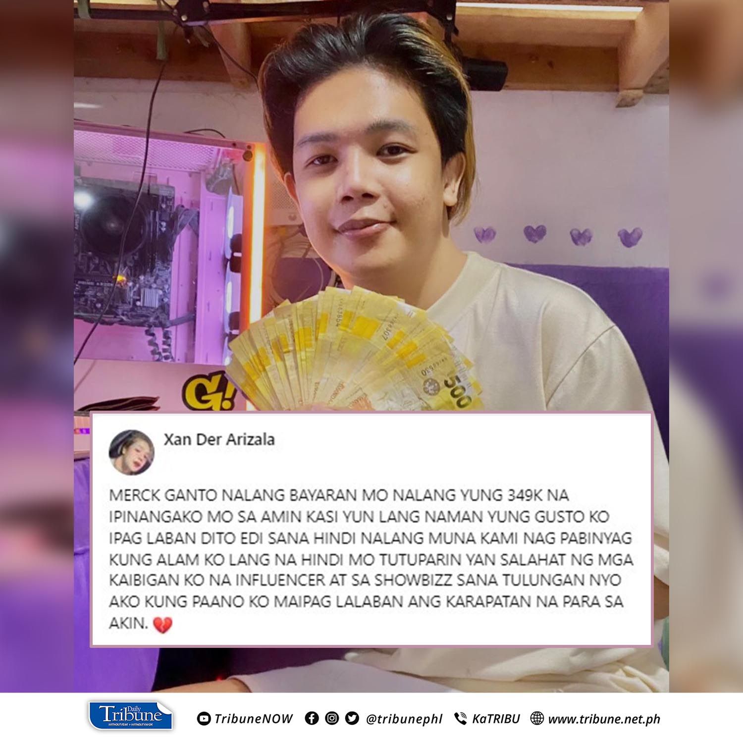 Daily Tribune on Twitter: "Social media personality Marlou Arizala, also known as “Xander Ford ...