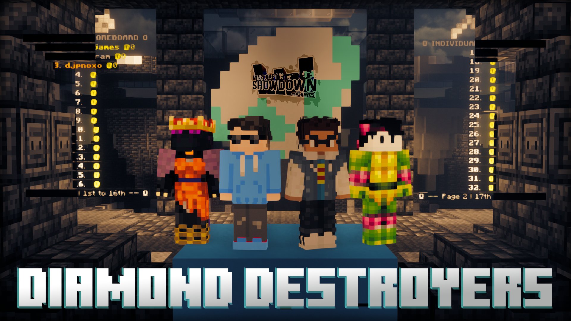 Minecraft Showdown on Twitter: "🔵DIAMOND DESTROYERS: SEASON 75🔵 Announcing the fifth team of the ...