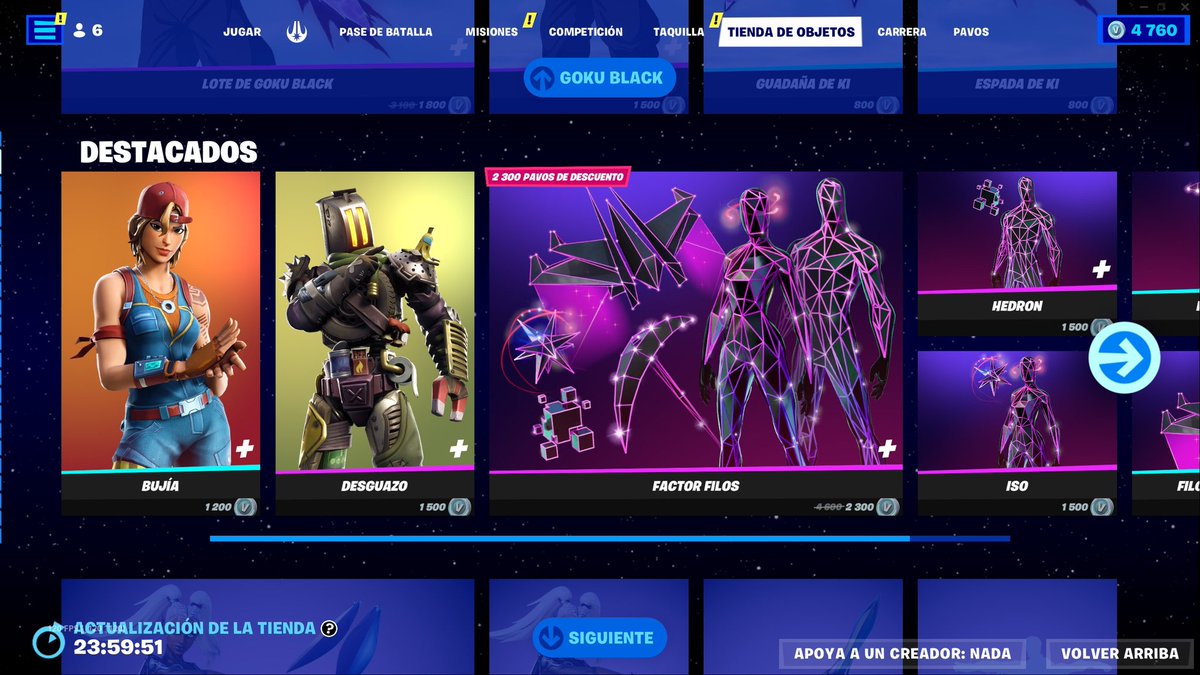 Zenex Leaks 🇦🇷 (Goku Black Is OUT!!) on Twitter: "Nueva tienda de objetos de #Fortnite"