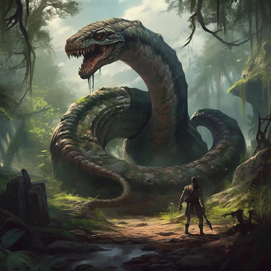 Giant Snake Art