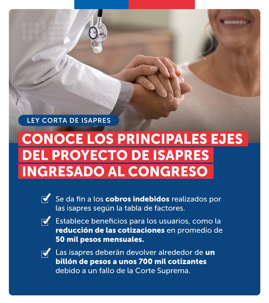 Gobierno de Chile on Twitter: "Con el proyecto de ley corta de isapres, avanzamos hacia un ...