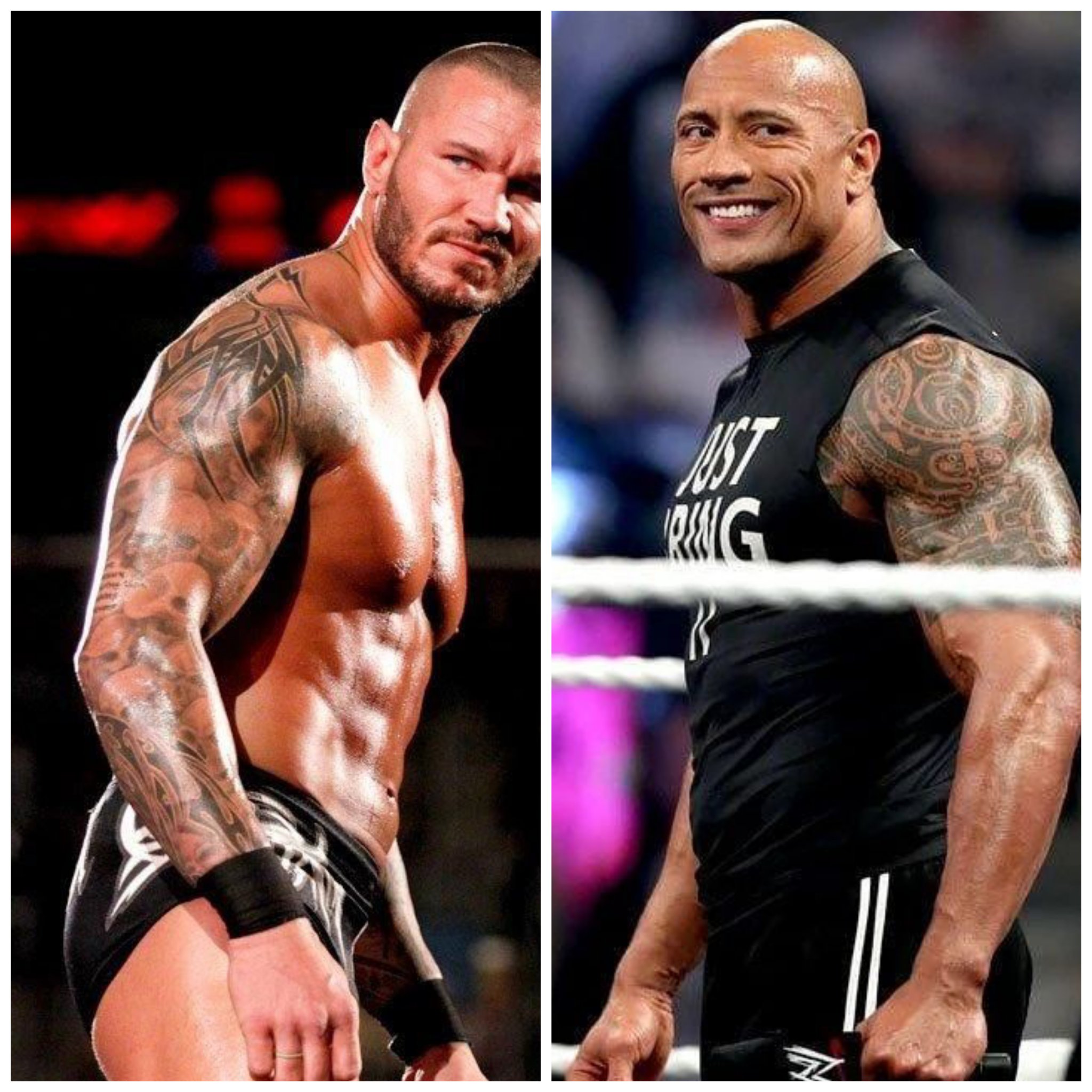 The Rock Vs Randy Orton