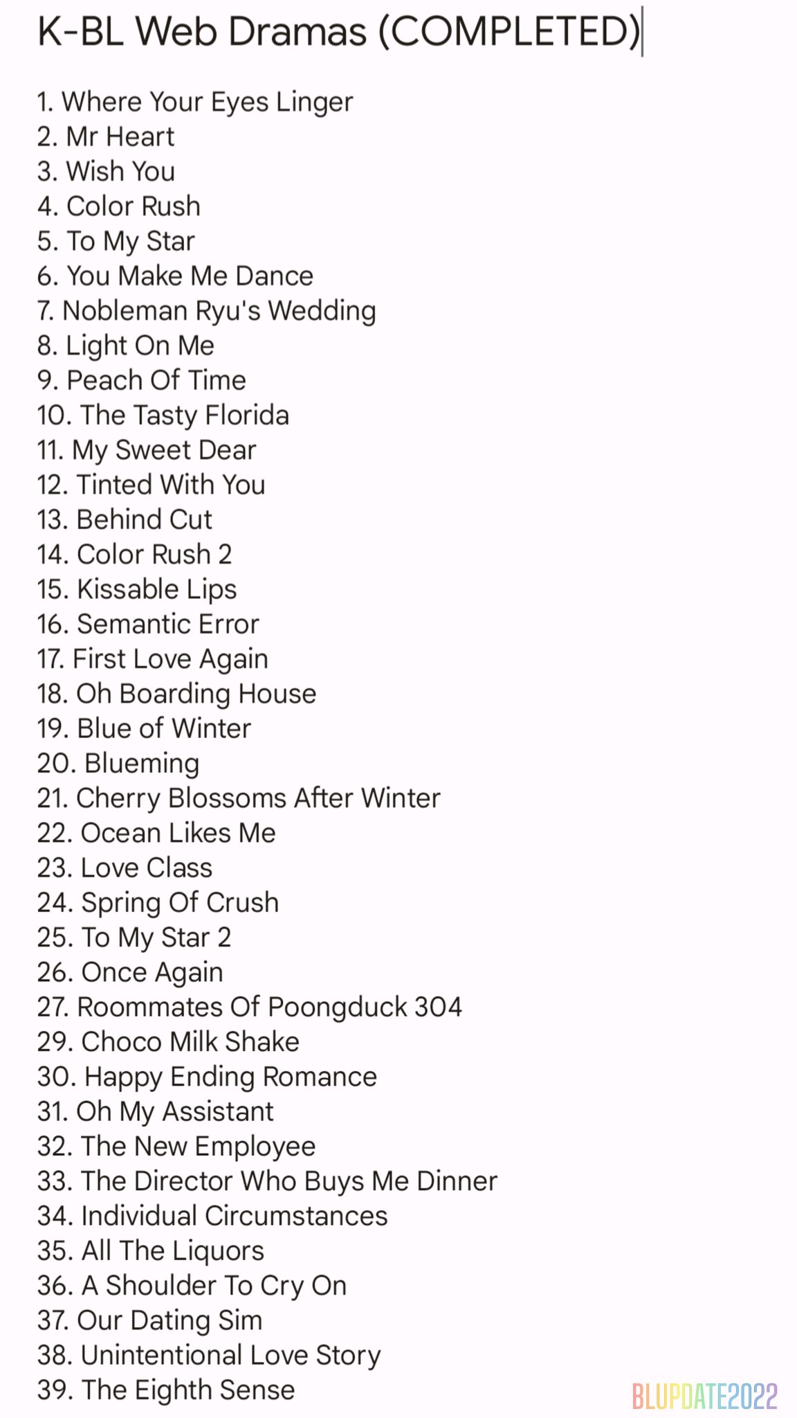 BL Update on Twitter: "Keep on track with K-BL Web Dramas 🔸ONGOING: - Happy Merry Ending 👉 https ...